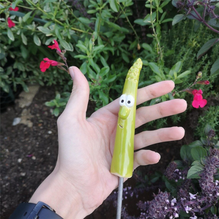 Anime Surrounding Asparagus Expression Plant Decorations Resin Crafts ...