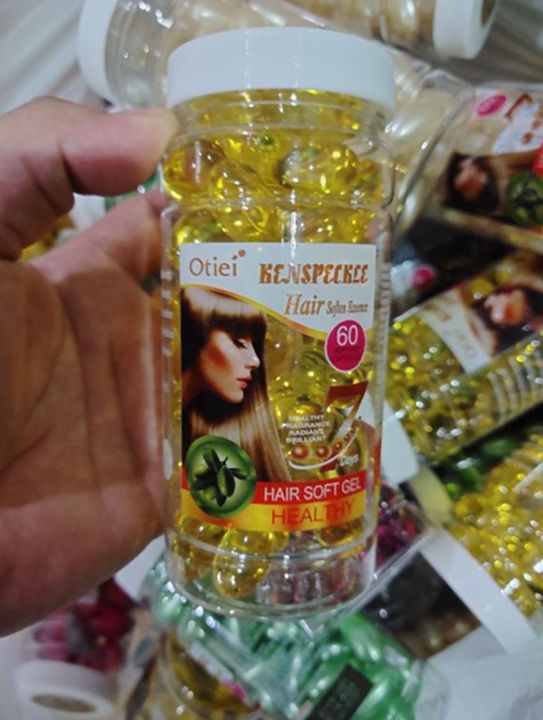 Vitamin E Kenspeckle Otiei Hair Soft Gel 60 Soft Cel Capsules Hair Oil ...