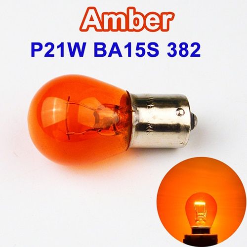 【12V Hippcron Bulb BA15s 12V/24V 21W 2 Pcs Blue/Clear/Silver/Chrome ...