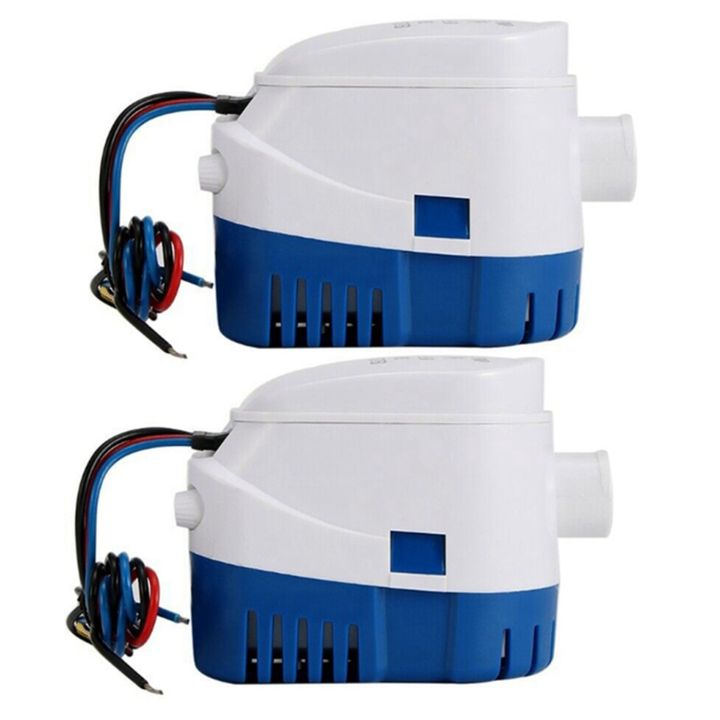 2X Automatic Submersible Boat Bilge Water Pump 12V Auto with Float ...