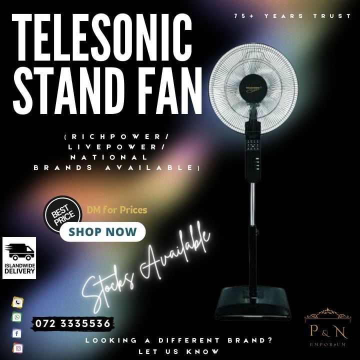 National Stand Fan with Remote | Daraz.lk