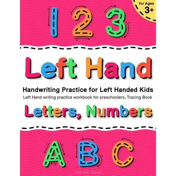 Handwriting Practice for Left Handed Kids Ages 3+ | Letters, Numbers ...