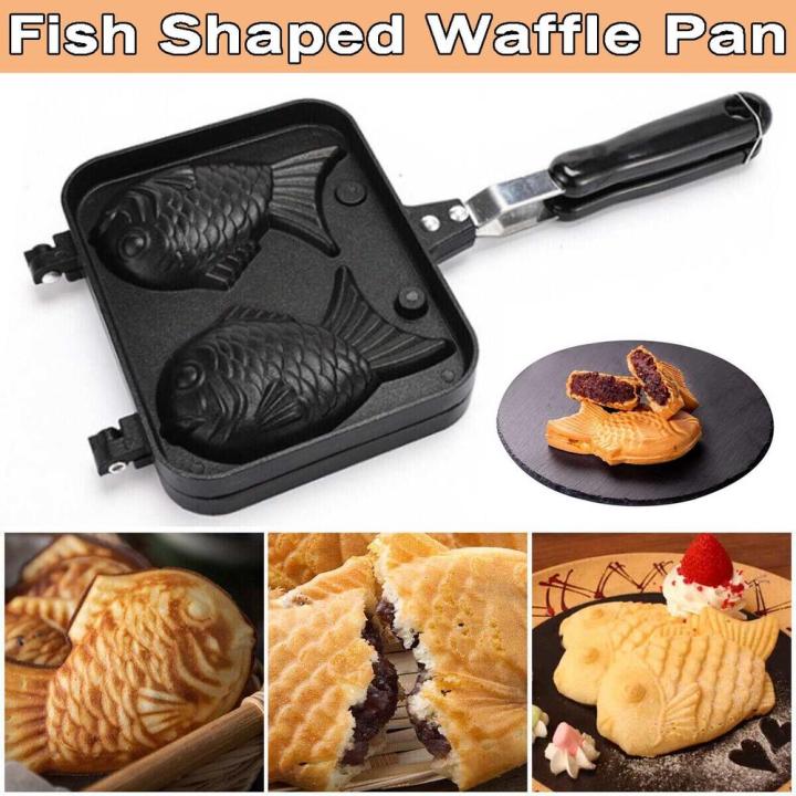 Japanese Style Taiyaki Maker Easy Clean Fish Design Non-stick Waffle ...