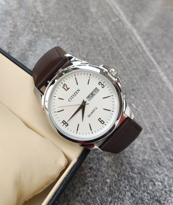 Citizen Brand Genuine Leather Men's Watch - Japanese Movement | Daraz.lk