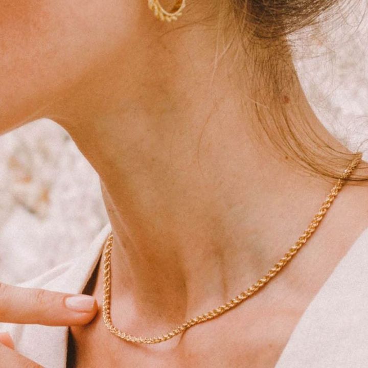 Gold Plated Rope Chain Jewelry Accessory | Daraz.lk