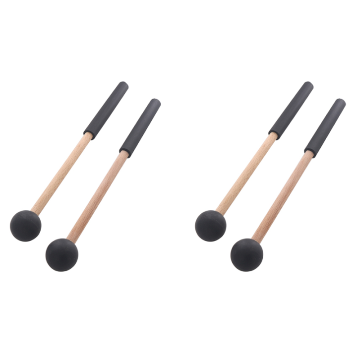 2 Pair Tongue D Mallets Soft Rubber Head D Mallets Sticks for Ds Tongue ...