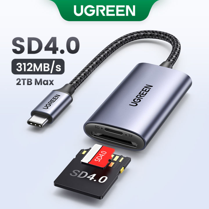 UGREEN SD Card Reader USB 3.0 Aluminum USB C to Micro SD/SD Cards ...