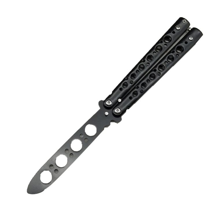 New Stainless Steel erfly Training erfly Game Dull Tool No Edge Folding ...