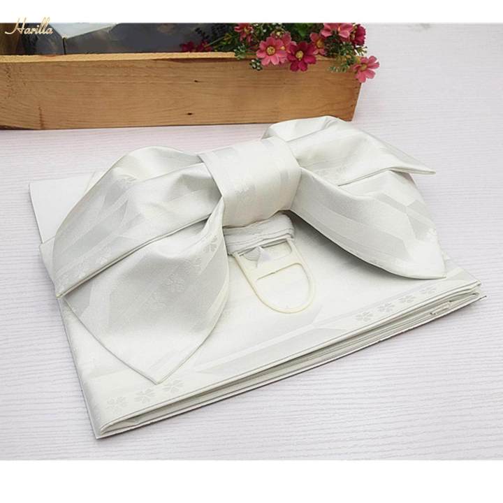 Kimono Obi Japanese Belt Women Robe Accessories Bow Cummerbund Sash ...