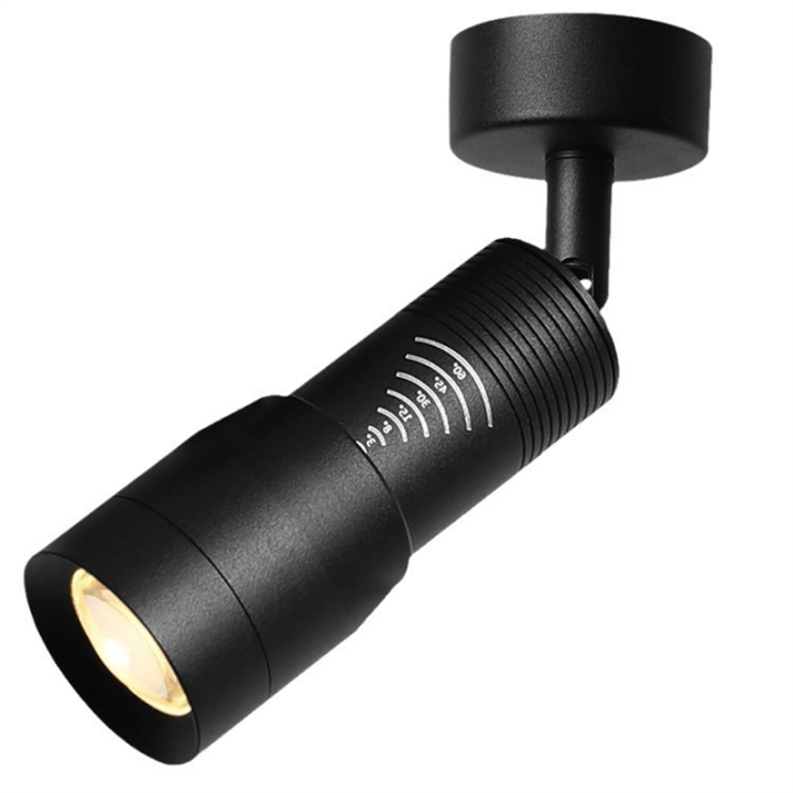 Zoomable 7W Ceiling Spotlight Adjustable 10°-60° Narrow Beam Angle ...
