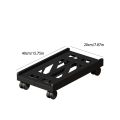 Space Saving Telescopic Computer Host Bracket Castor Wheels Adjustable ...