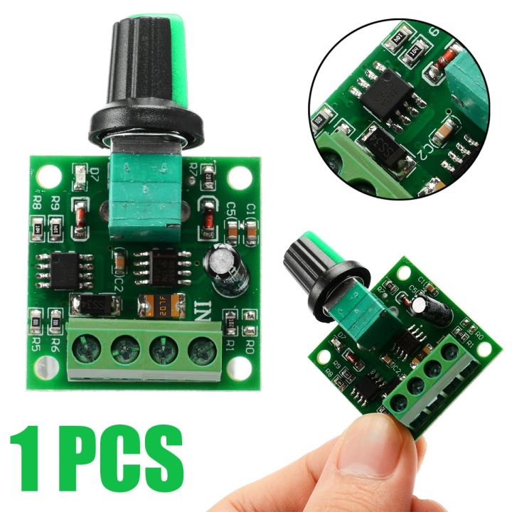 DC 1.8V 3V 5V 6V 12V 2A PWM Motor Speed Controller Governor Low Voltage ...