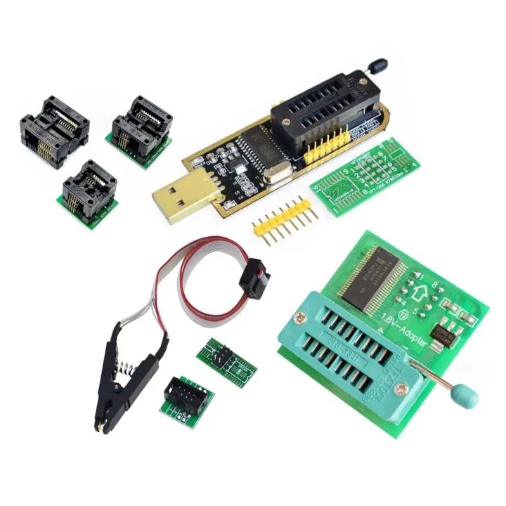 CH341A 24 25 Series EEPROM Flash BIOS USB Programmer Module + SOIC8 ...
