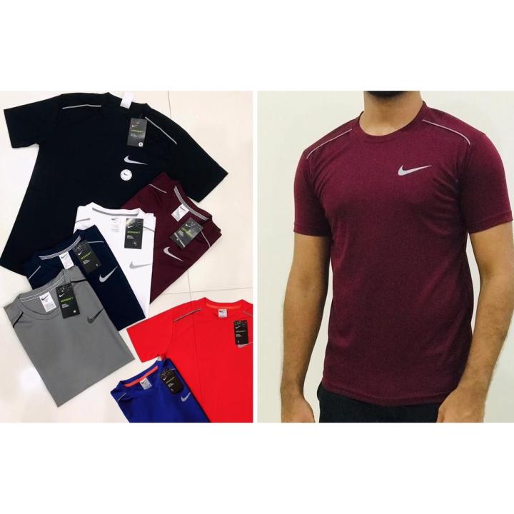 Men T-Shirt Sport wear Dri Fit 100% Polyester | Daraz.lk