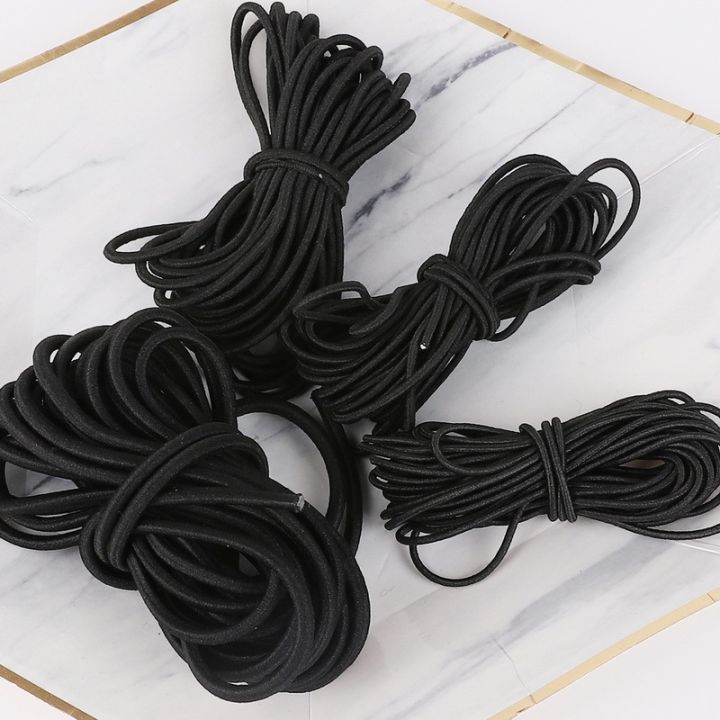 【HOT】 2 Meters Strong Elastic Black Rope Cord Bungee Shock Cord Stretch ...