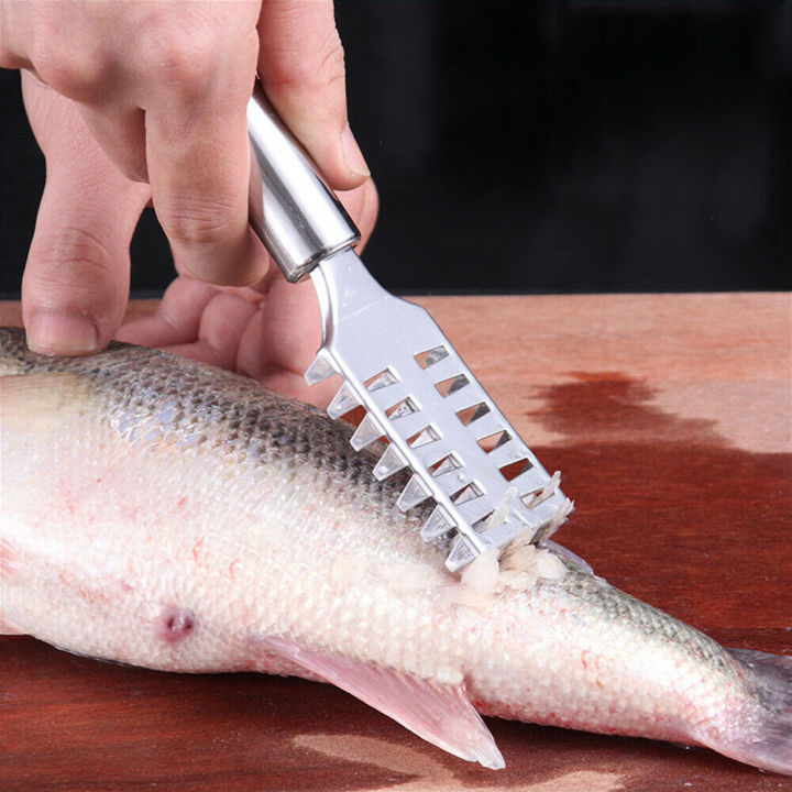 Fish Cleaning Scaler Scraping Fishing Scale Scraper Kitchen Tools ...