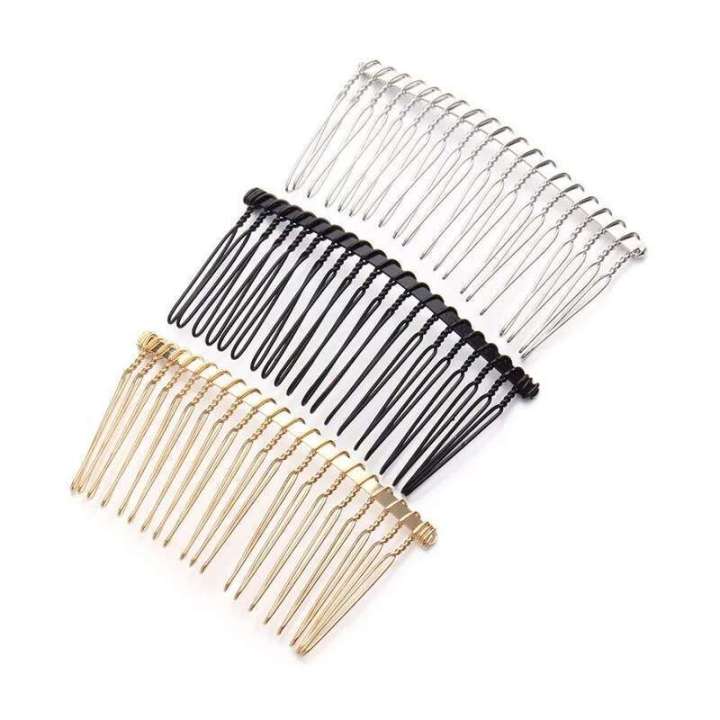 NEW 6pcs/lot 10 15 20 30 Teeth Black/Rhodium Hairpin Wedding ...