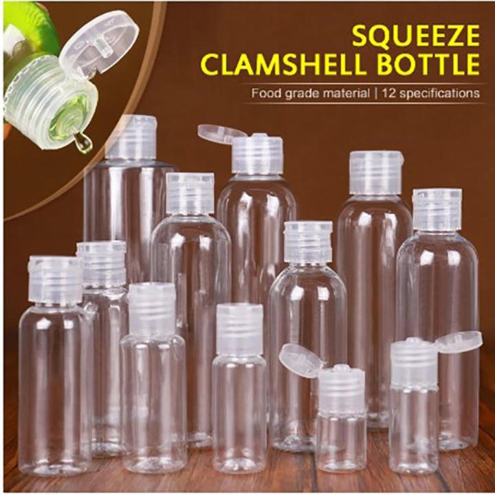 Refillable Transparent Empty Bottle Plastic Portable Bottle Travel ...
