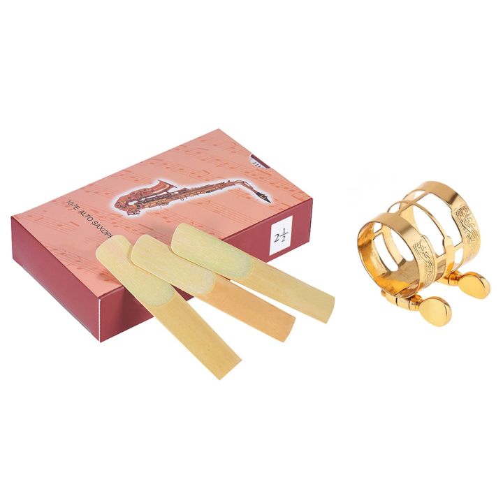 10Pcs/ Box Alto Saxophone Reeds Sax Reeds with New Carved Metal ...
