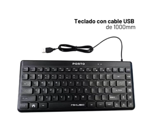 MIKUSO 001 PRO Mini USB Mini Keyboard – Compact Portable 78-Key Wired ...