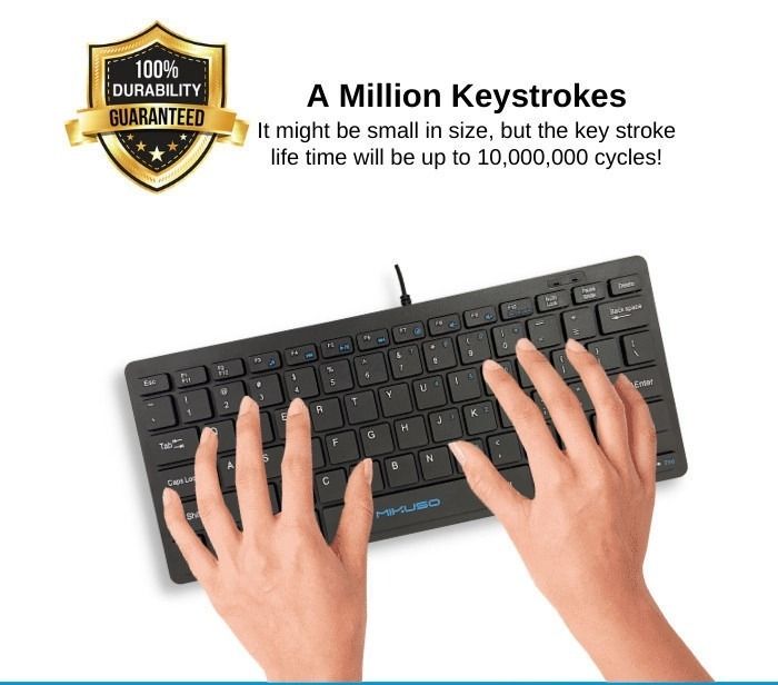MIKUSO KB-001U USB Wired Mini Keyboard | Daraz.lk