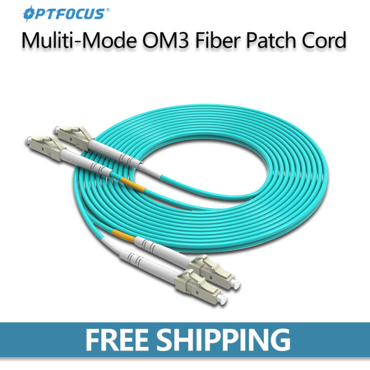 OPTFOCUS OM3 Fiber Optic Patch Cord LC UPC APC Multi Mode Jump Cable ...