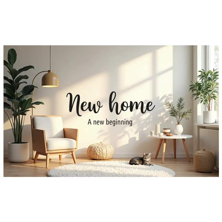 Design Wall Decor Relaxation Interior Stylish Welcome Banner New Cozy ...