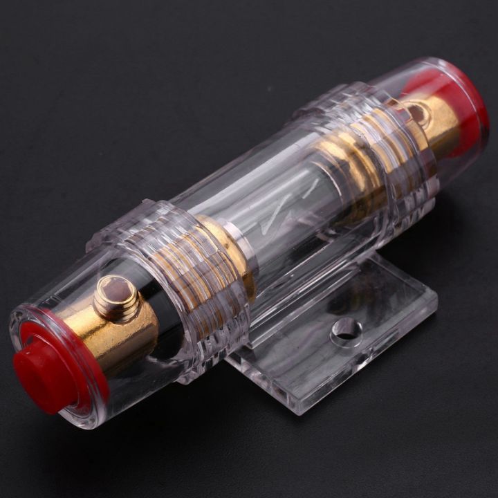 Car Stereo 8 Gauge AGU Support Fuse Holder and Fuse 60 Amp Audio Cable ...