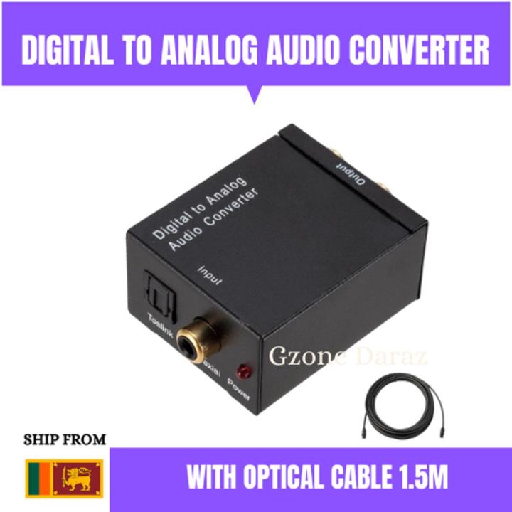 Audio Converter Optical Digital to Analog with Optical Cable 1.5m ...