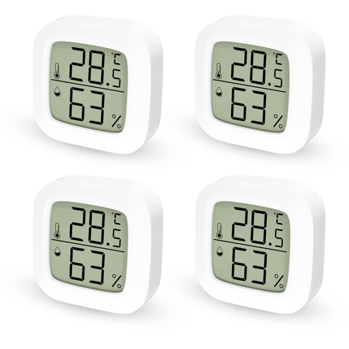 Mini LCD Thermometer Hygrometer Indoor Ambient Thermometer Hygrometer ...