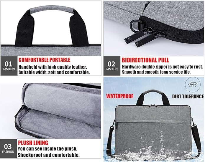 Laptop Sleeve Bag Dustproof Protection Handbag Shoulder Bag 14"inch ...