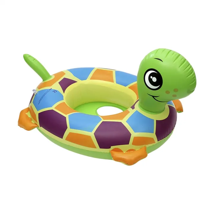 Swimming Float Cartoon Animal Turtle Inflatable Floatie Swim Ring ...