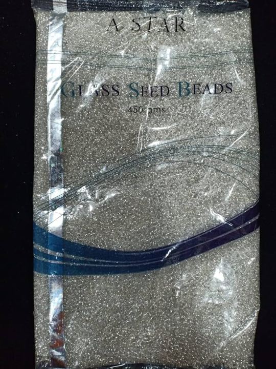 Astar Glass Seed Beads / Sugar Beads Pack of 450 Grams for Embroidery ...