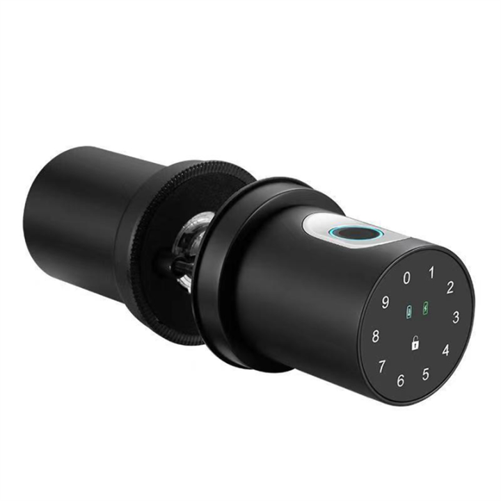 Smart Door Lock with Fingerprint NFC App Code Backup Keys Door Knob ...