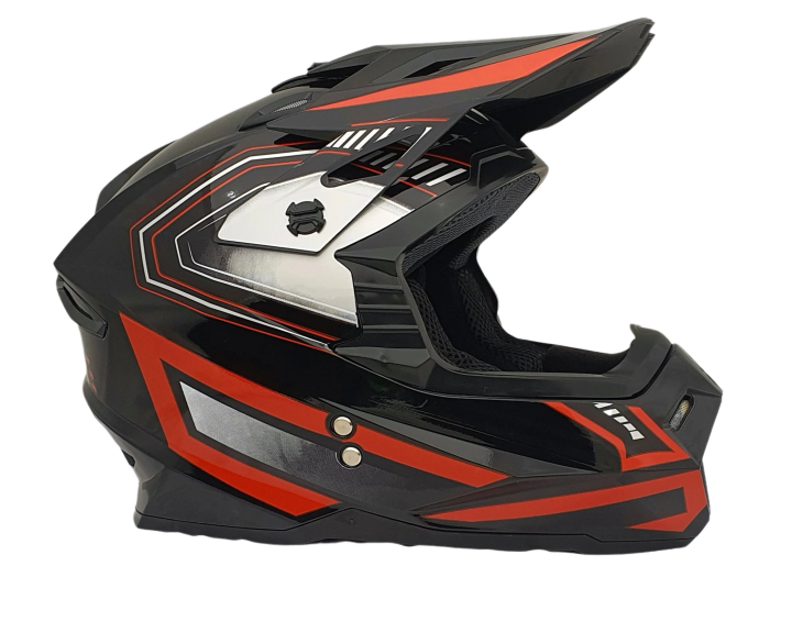 HHCO - Sakka Blaster Black Red Shine (Full Face Helmet) | Daraz.lk