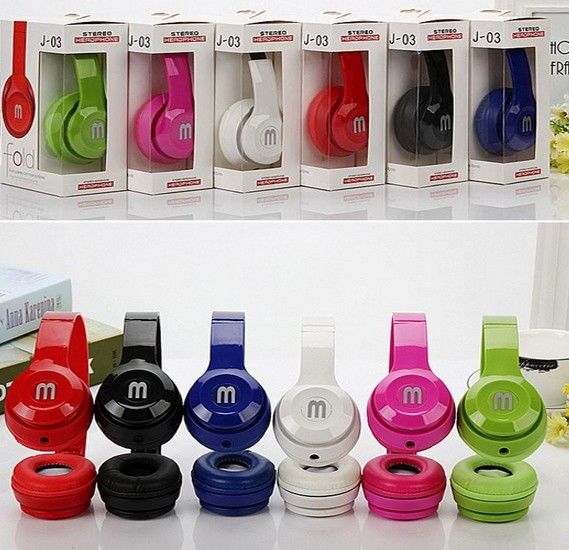 Fold J-03 Stereo Headset Men Women Favorite Fancy Headphones | Daraz.lk
