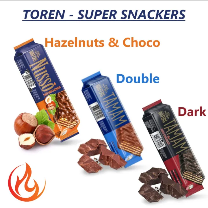 Toren Wafers Tamam and Nusso Super Snacker Collection with Double ...