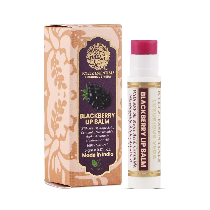 RYLLZ ESSENTIALS Blackberry Lip Balm | SPF 50 PA+++ | With Shea Butter ...