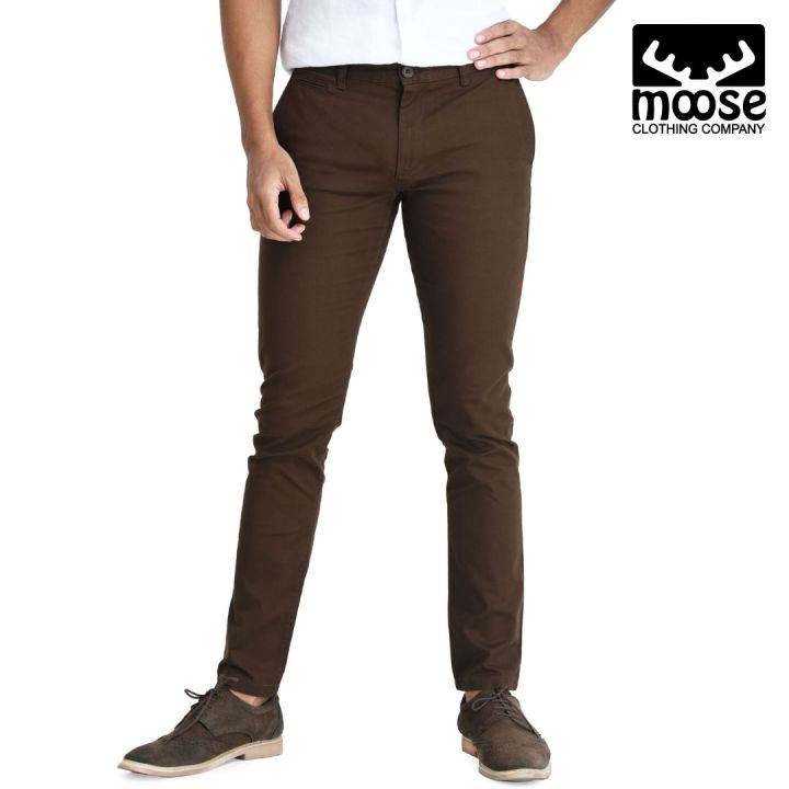 Moose Men’s Slim Fit Chino Pant - Colonial Brown | Daraz.lk