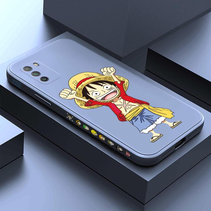 Hontinga for Xiaomi Poco M3 Case Side Design Anime Cartoon Luffy Back ...