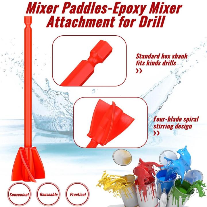 12 Pieces Epoxy Mixer Attachment for Drill Helix Paint Mixer | Daraz.lk