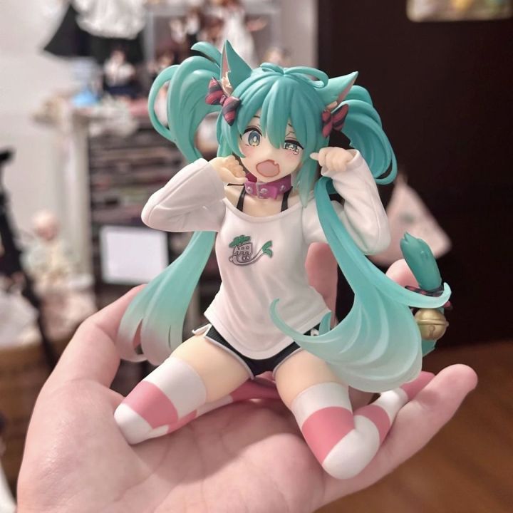 Hatsune Miku Cat Ear Short Sleeve Pajamas Hatsune Figure MIKU Scenic ...
