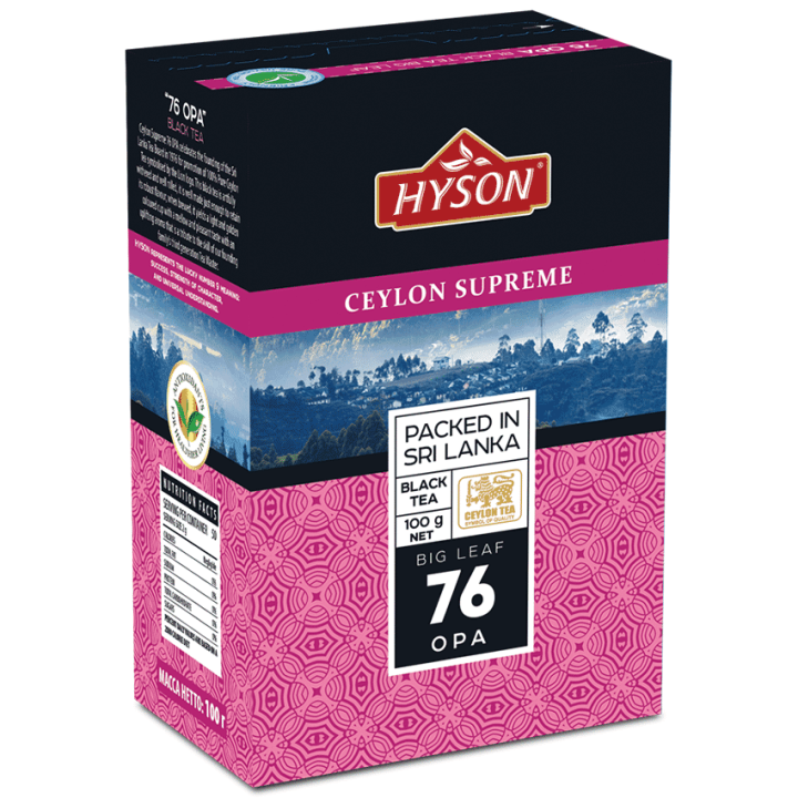 Hyson Black Tea Ceylon Supreme 100g Packets | Daraz.lk
