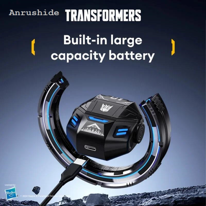 Anrushide TRANSFORMERS LED Game Earphone Bluetooth 5.4 Surround Sound ...