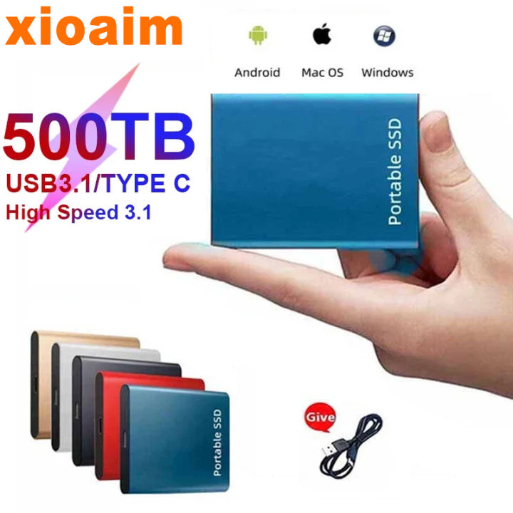 For Xiaomi SSD Flash Hard Drive External Type-C High Speed 4TB 8TB 2TB ...
