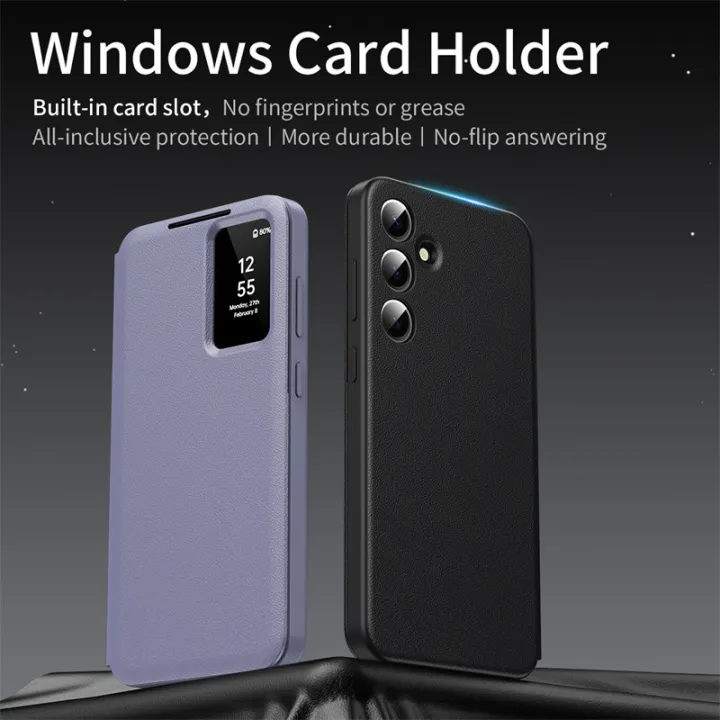 For Samsung Galaxy S22 S23 S24 S25 Ultra 25 Plus Case Original PU ...