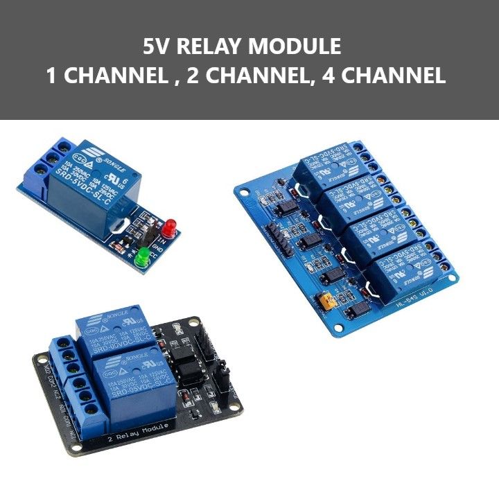 5V Relay Modules 1 Channel 2 Channel and 4 Channel | Daraz.lk