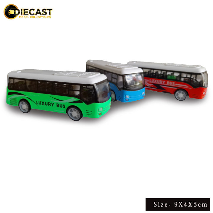 Bus Toys Die Cast Metal Toy Cars Pull Back School Bus Double Decker ...