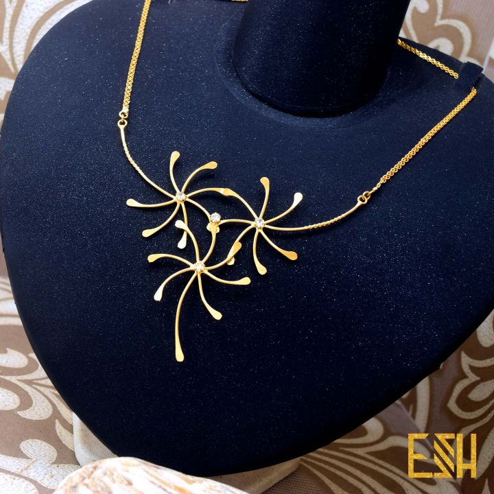 Superb finishing Stylish Look spider theme necklace It makes the ...