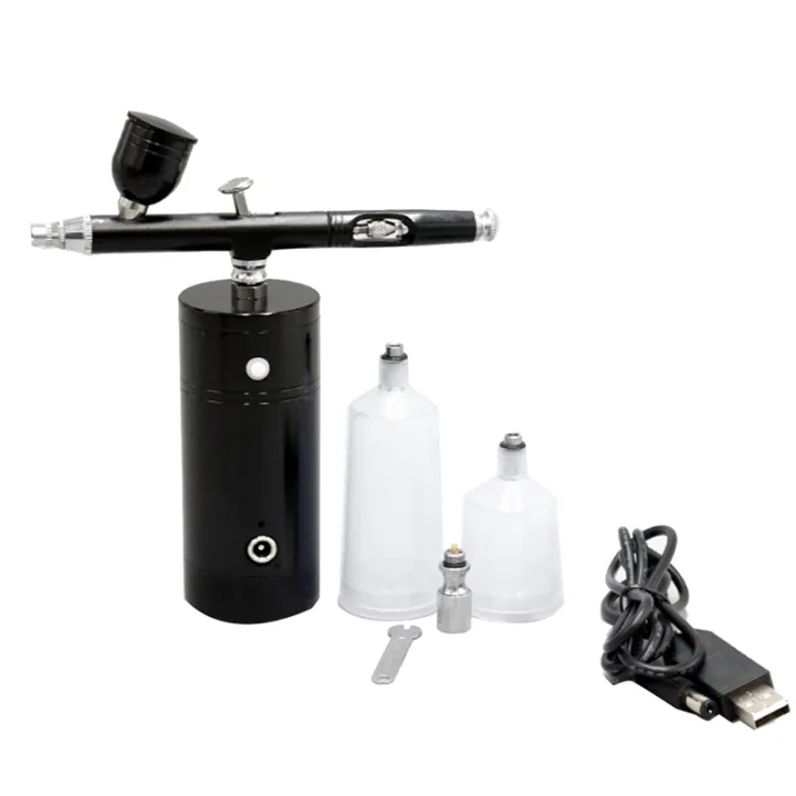 Multi- Airbrush Air Compressor Kit Paint Spray Sprayer Kit Dual Action ...